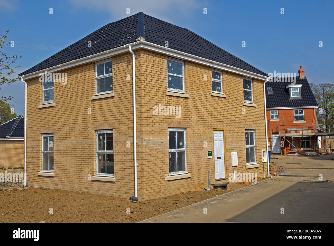 Houses under construction by developer Persimmon Homes Stock Photo - Alamy