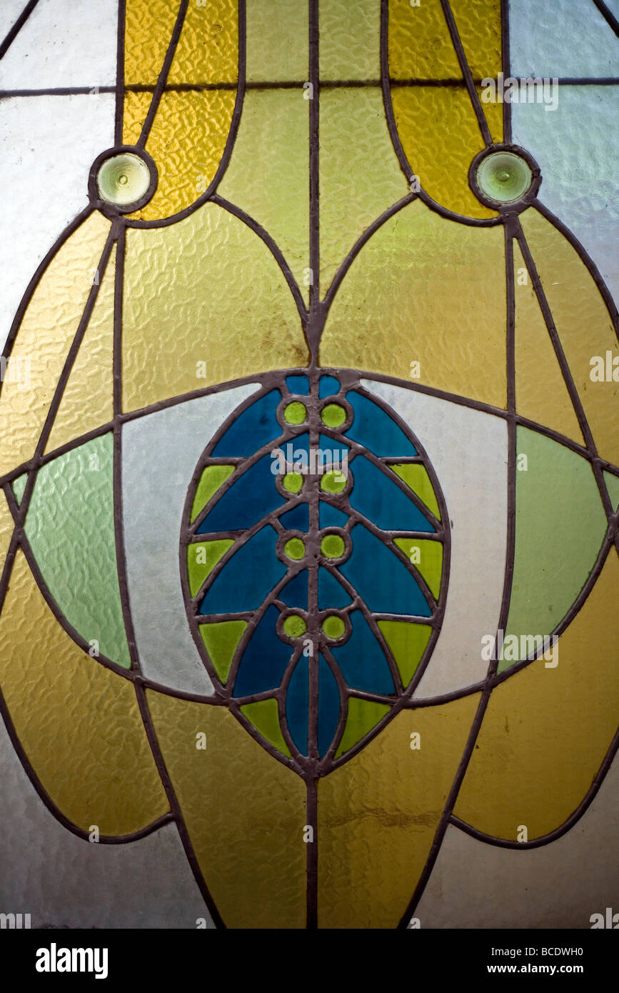 Art Nouveau stained glass in the Palatinus Hotel Pecs Hungary, chosen ...