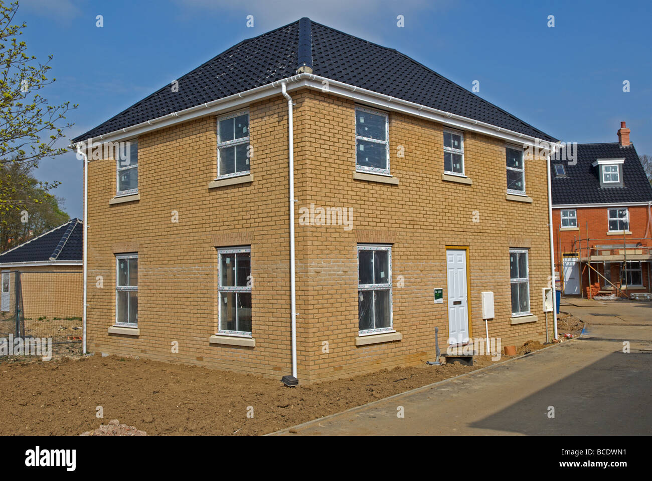 Houses under construction by developer Persimmon Homes Stock Photo - Alamy