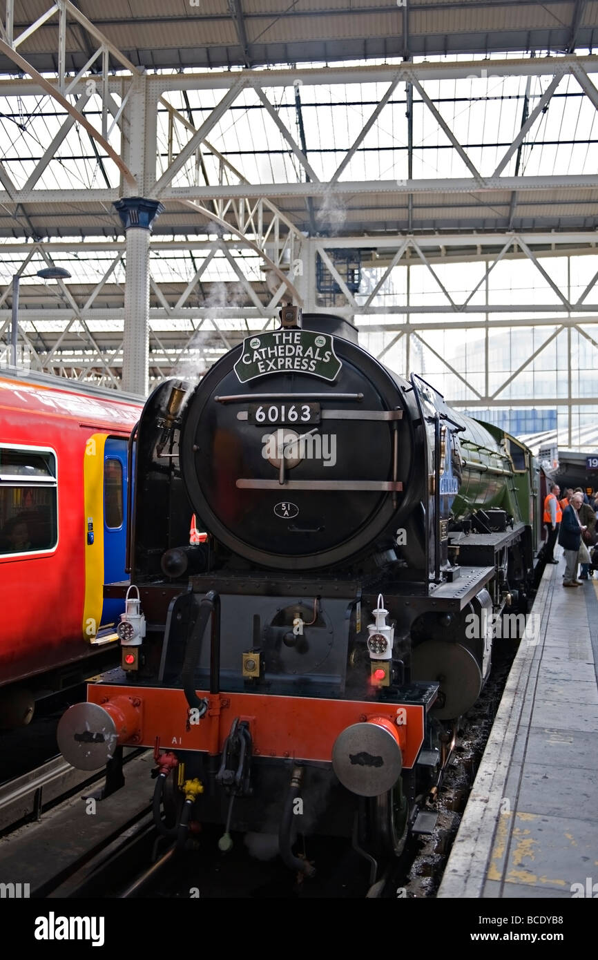 The new A1 class steam locomotive "Tornado" at Waterloo Station, London ...