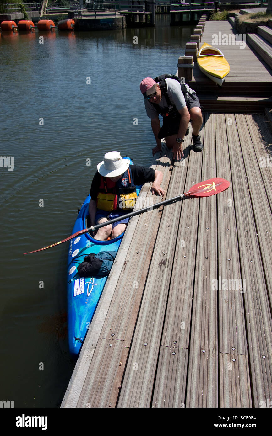 leisure boating river medway tonbridge kent england uk europe Stock ...