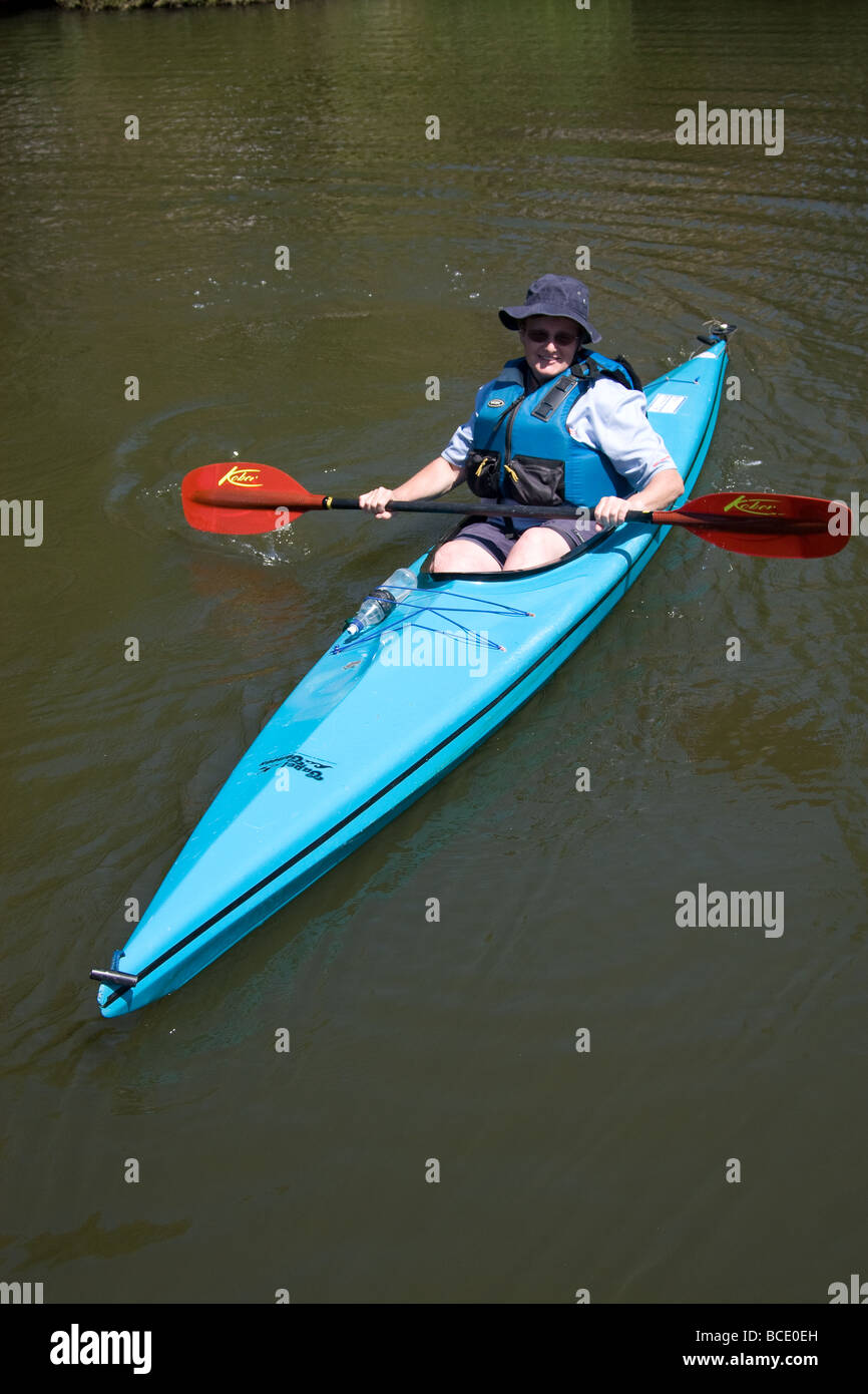 Blue canoe hi-res stock photography and images - Alamy