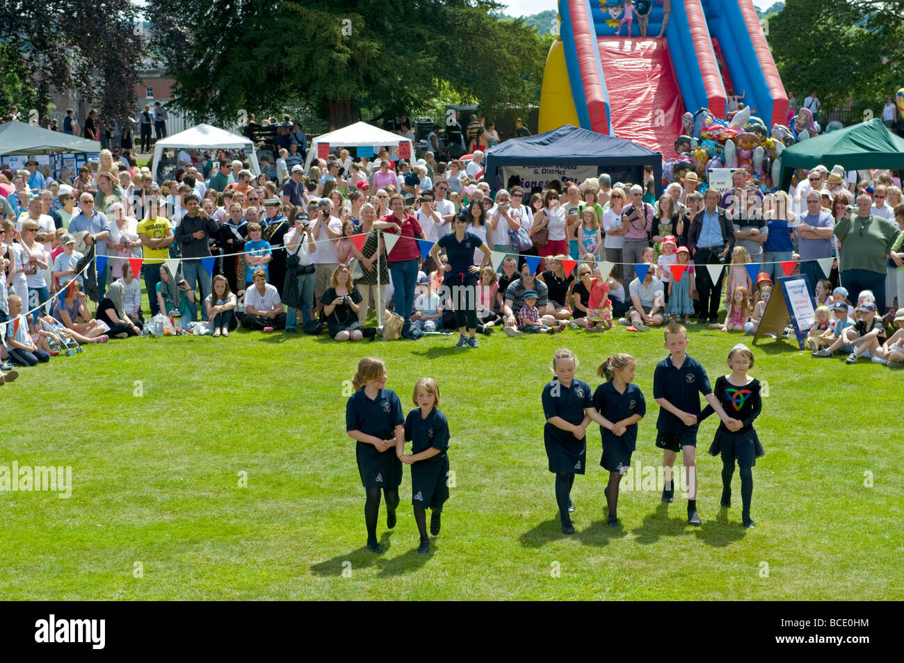 A Junior Irish Dance Group perform in front of crowds at the 2009 ...