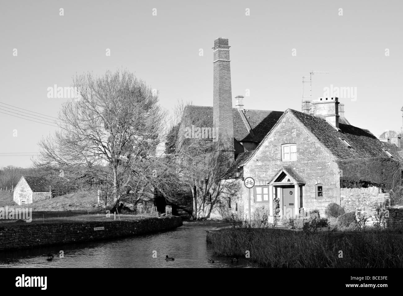 The Old Water Mill, Lower Slaughter, Gloucestershire, England Stock ...