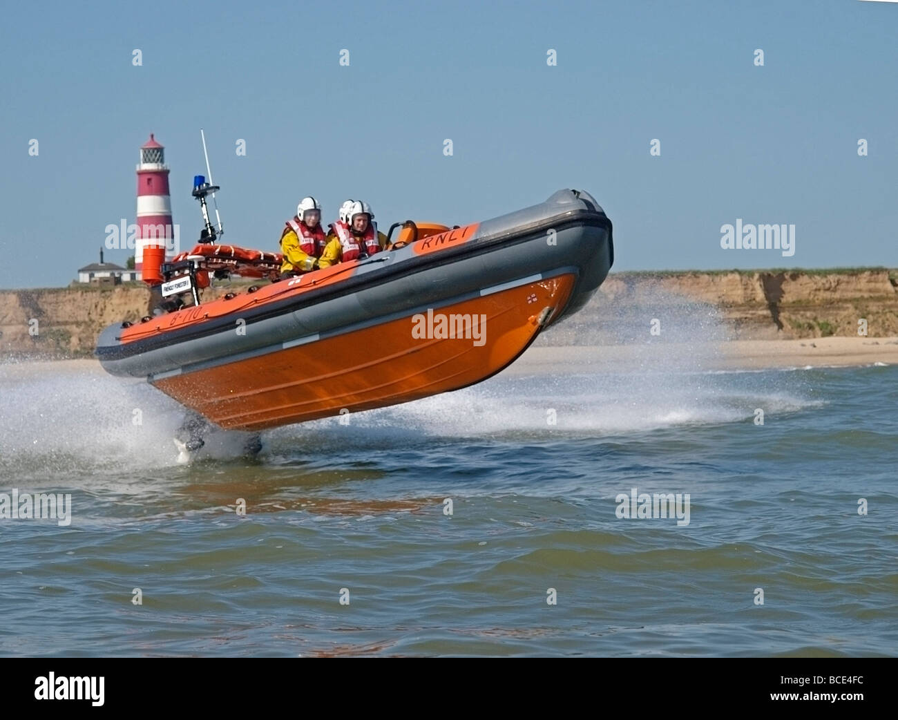 ATLANTIC CLASS INSHORE LIFEBOAT TAKING PART IN TRAINING OFF THE NORTH ...