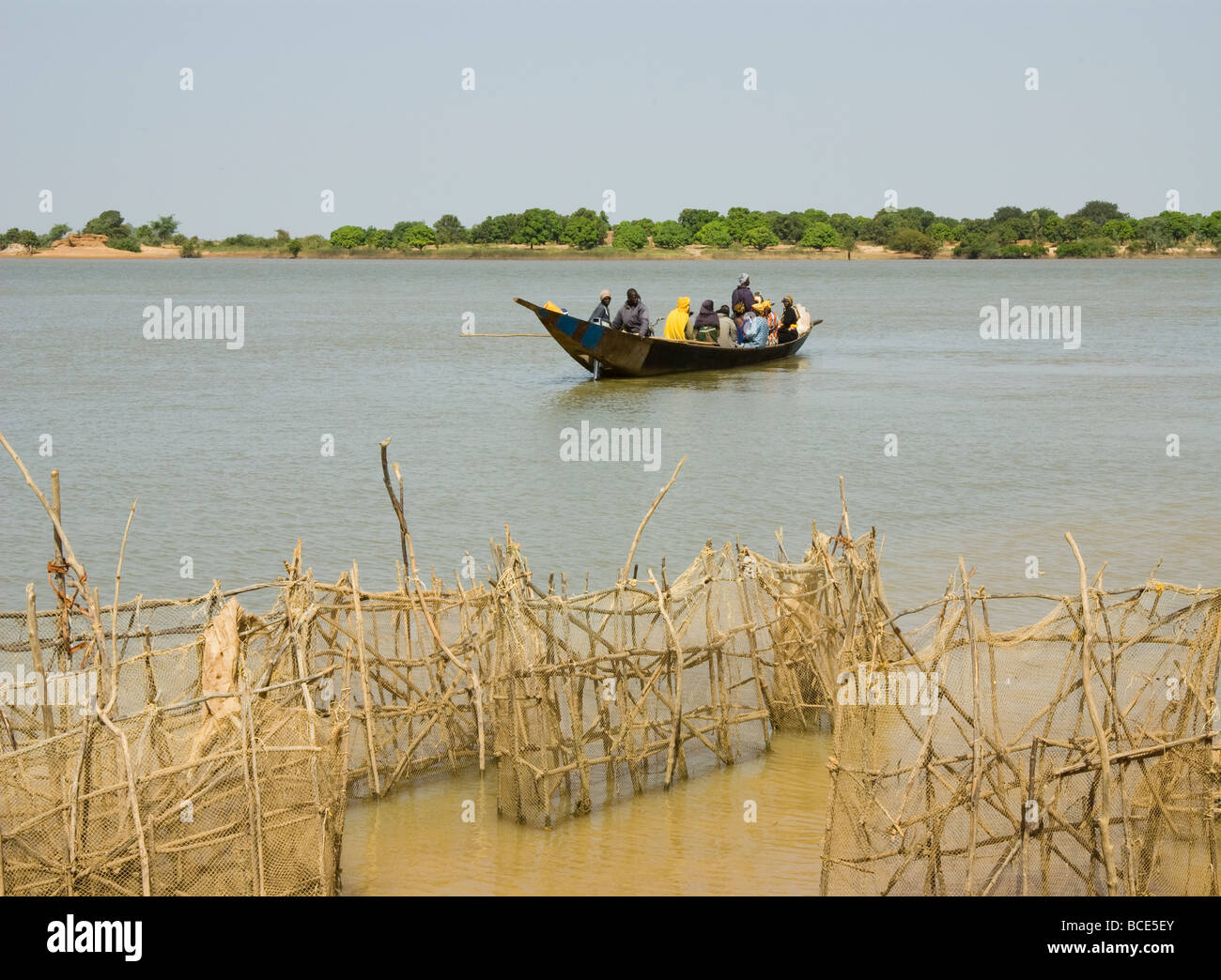 Mali. Sahel. Niger basin. Bani river crossing in Djenne Stock Photo - Alamy