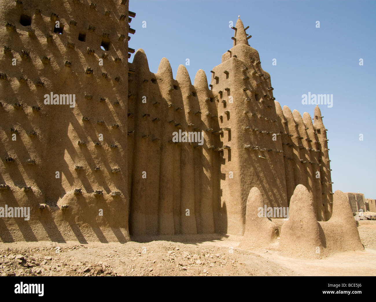Mali. Sahel. Great mosque of Djenne(XI century). Sudanese architecture ...