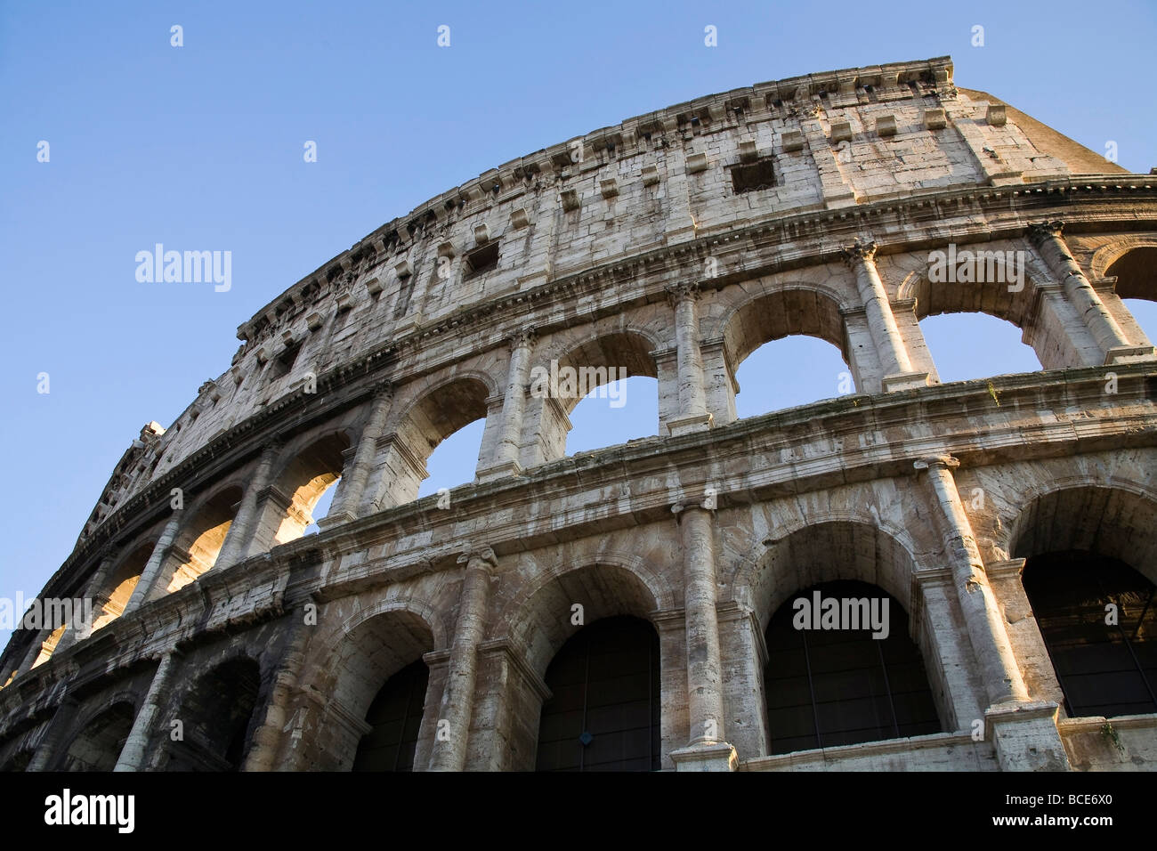 colisseum detail in rome coliseo Italy Stock Photo - Alamy