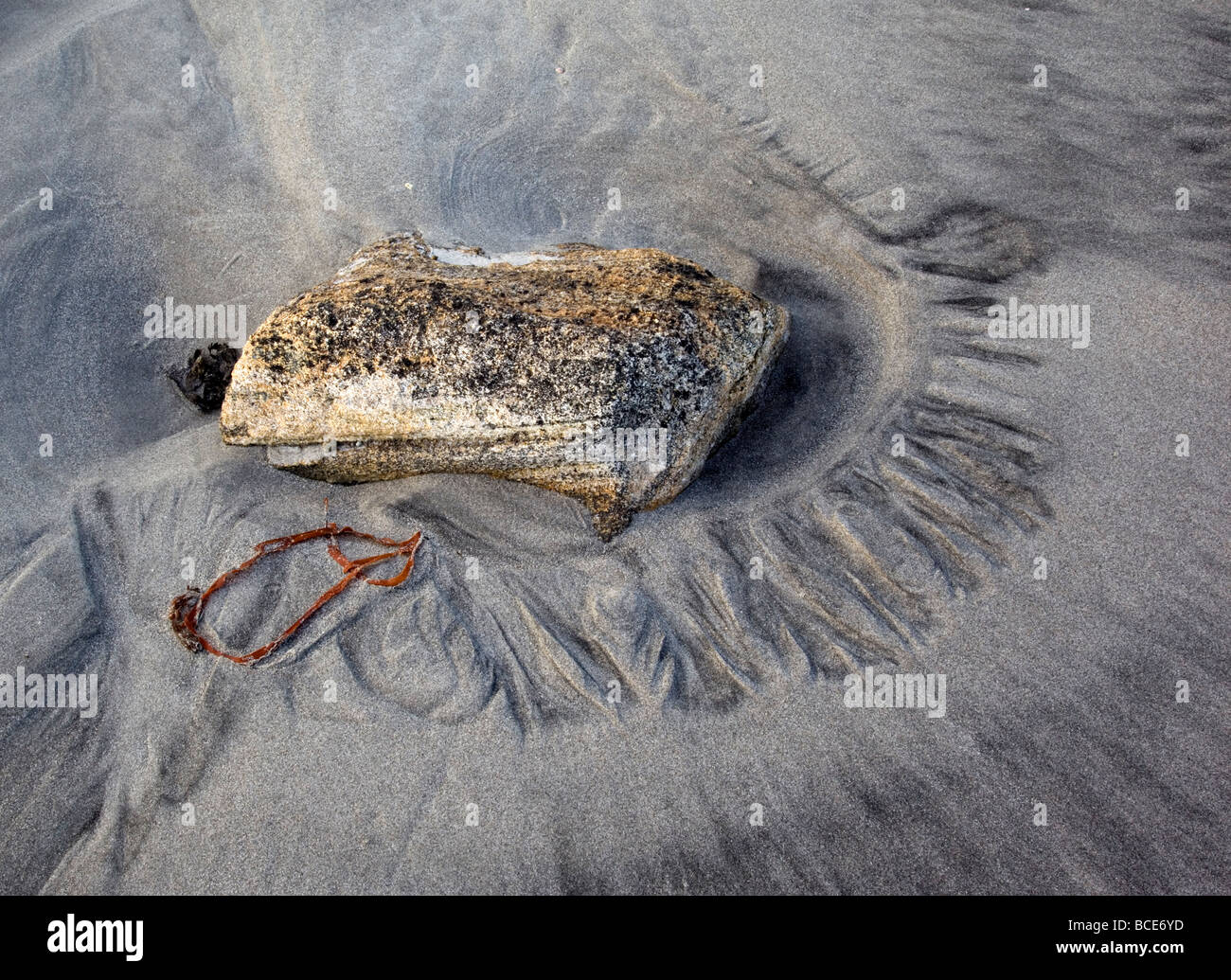 Watermarks, Shell Bay, Benbecula, Scotland Stock Photo - Alamy