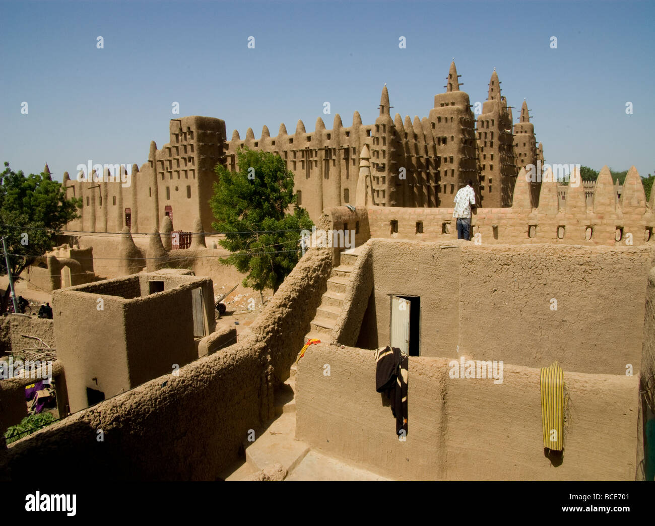 Mali. Sahel. Great mosque of Djenne(XI century). Sudanese architecture ...