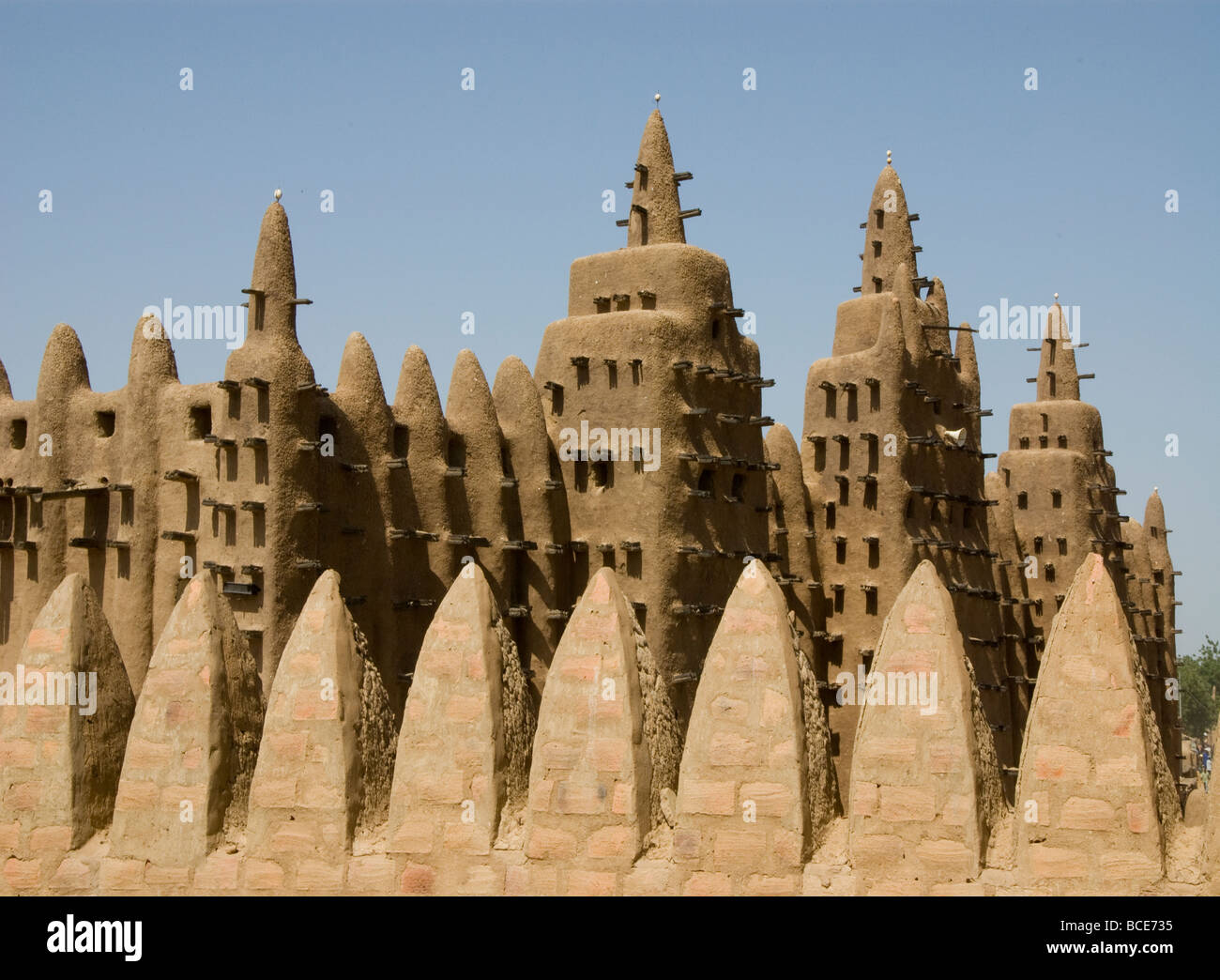 Mali. Sahel. Great mosque of Djenne(XI century). Sudanese architecture ...
