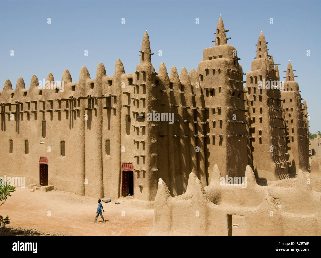 Mali. Sahel. Great mosque of Djenne(XI century). Sudanese architecture ...
