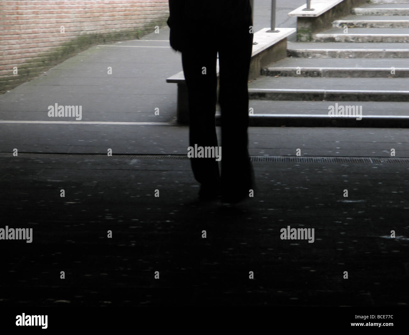 Silhouette dark figure tranquility hi-res stock photography and images ...