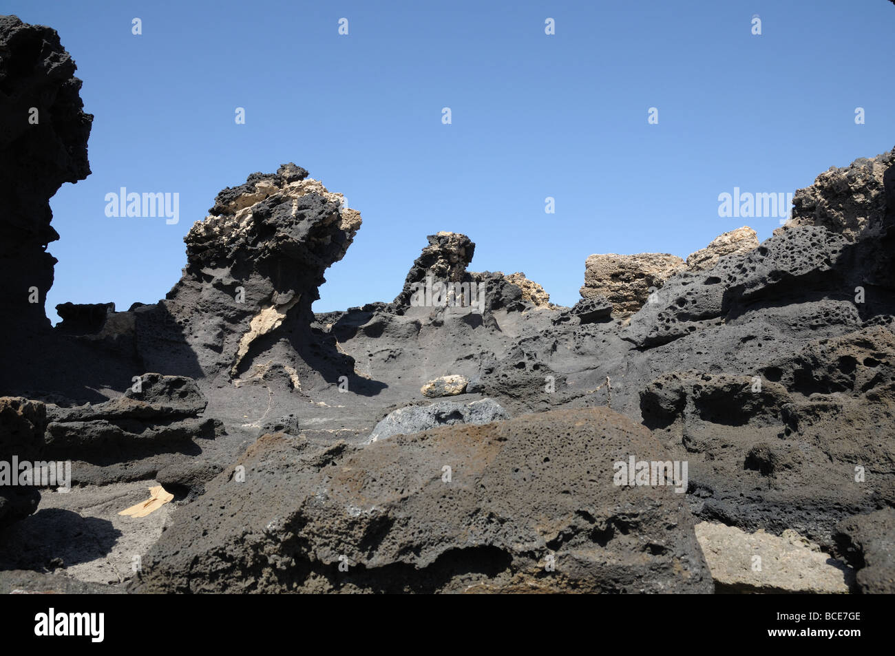 Volcanic rocks on Canary Island Fuerteventura, Spain Stock Photo - Alamy