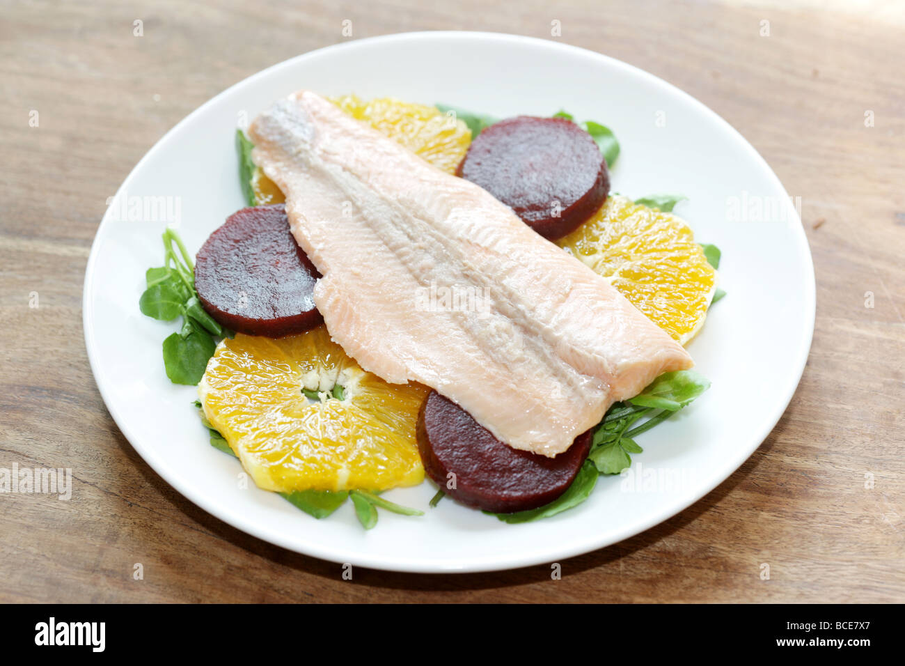 Fish fillets with oranges hi-res stock photography and images - Alamy