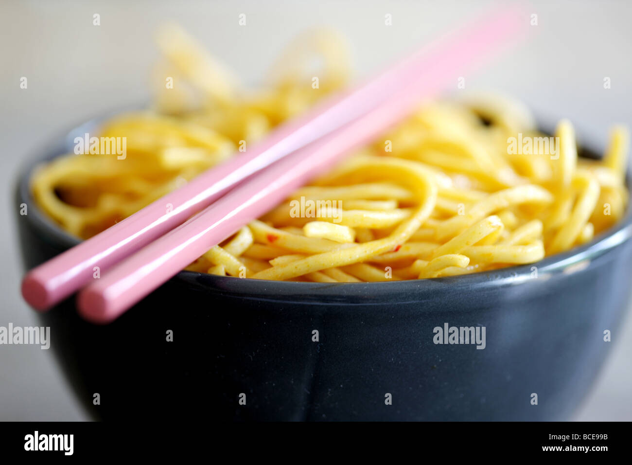 Bowl of Noodles Stock Photo - Alamy