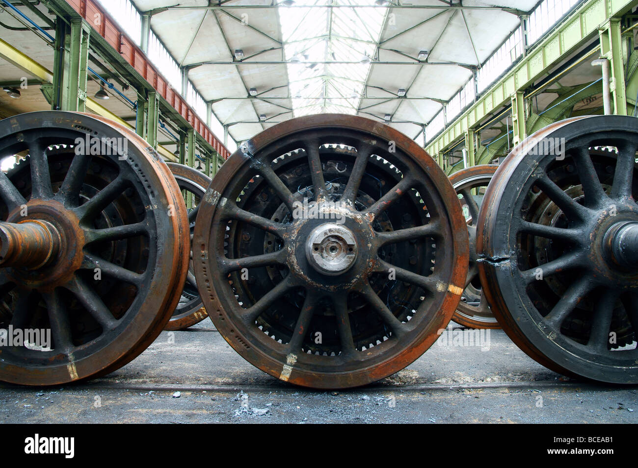 train wheel in repair an industrial plant Stock Photo - Alamy
