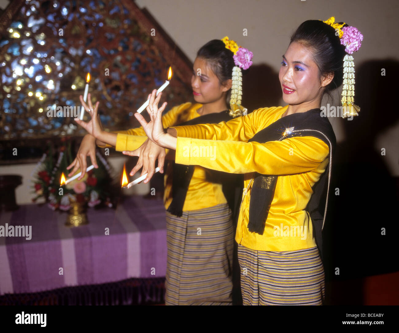 2313 Candle Dance Thailand Stock Photo - Alamy