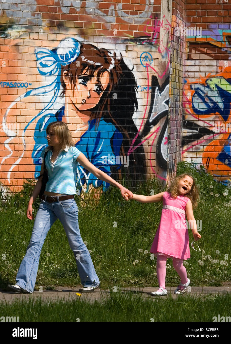 Poland Krakow Graffiti Stock Photo - Alamy