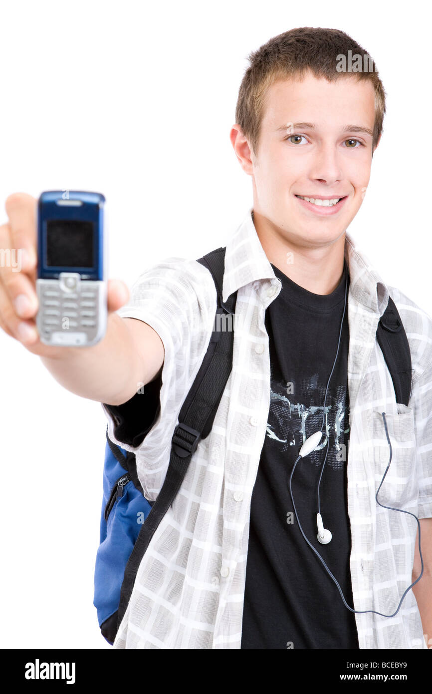 Teenager isolated man hi-res stock photography and images - Alamy