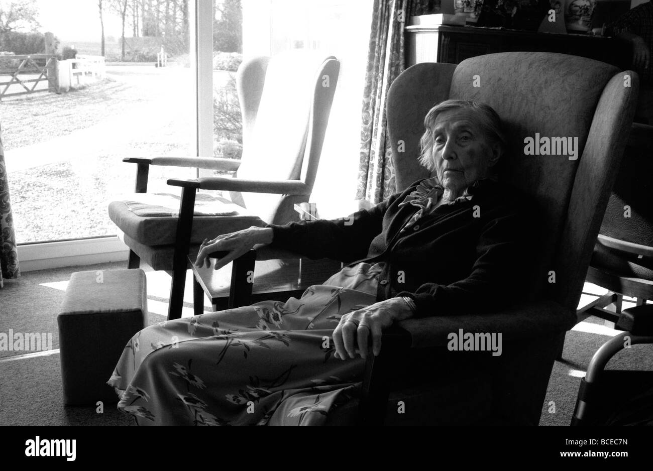 Elderly frail Black and White Stock Photos & Images - Alamy
