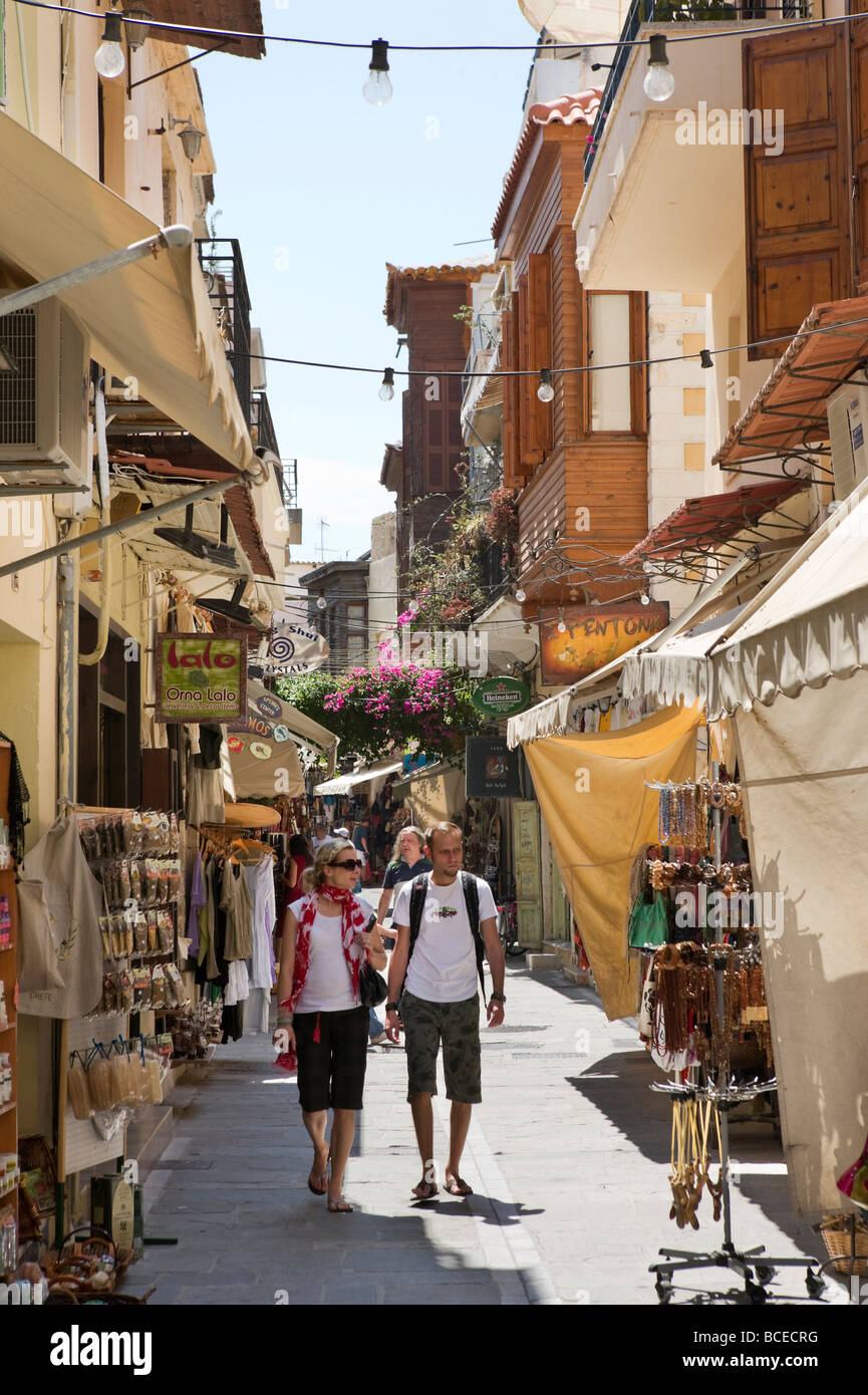 Crete rethimno shopping hi-res stock photography and images - Alamy
