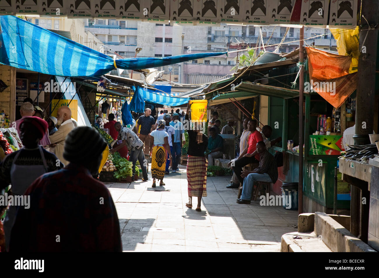 Mozambique, Maputo. The Central Market, commonly known as Mercardo ...