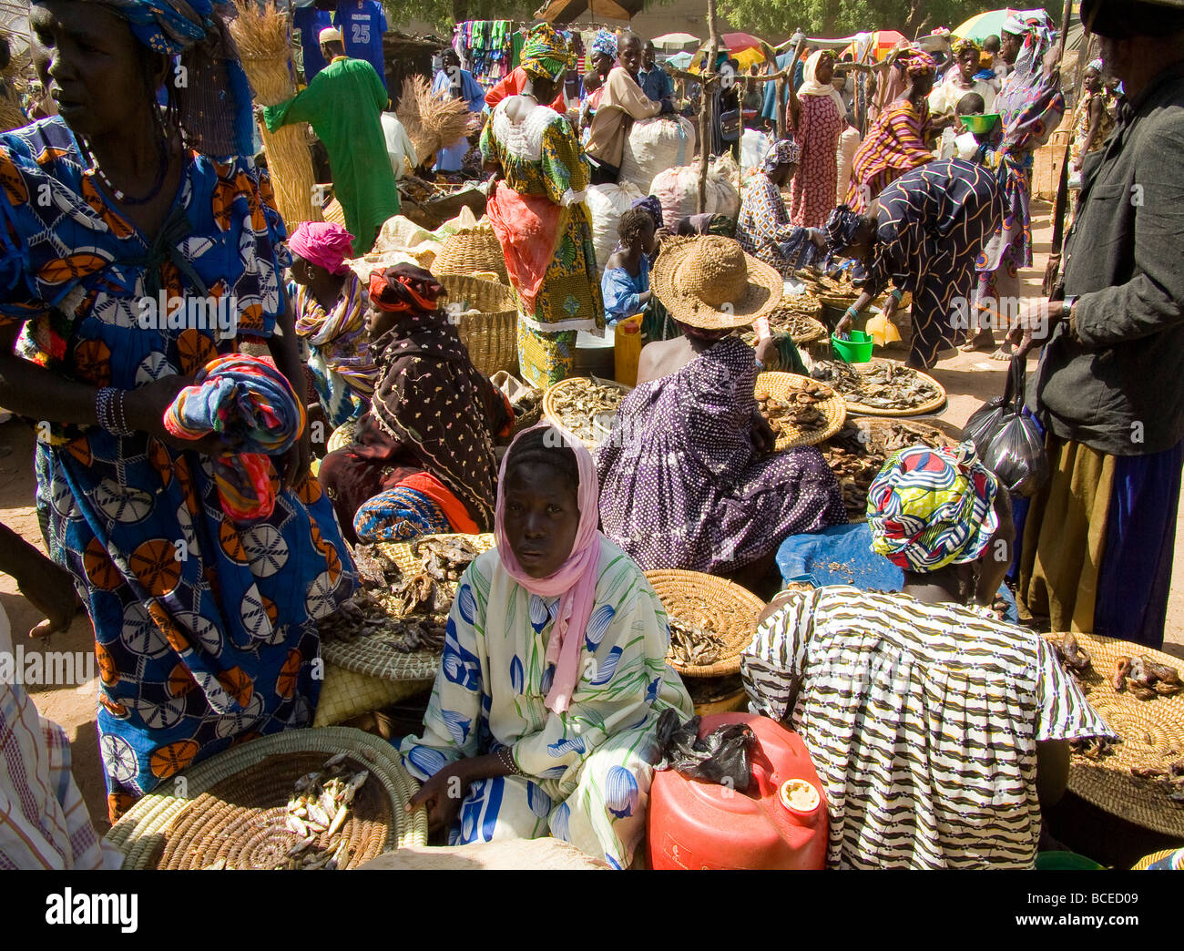 Mali. Sahel. Weekly market in Djenné Stock Photo - Alamy