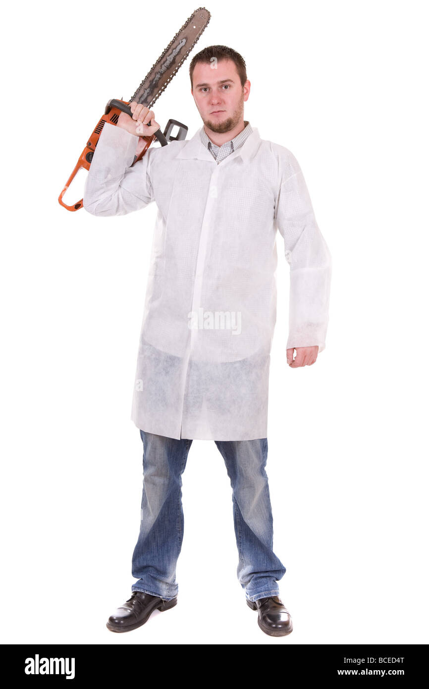 Doctor with saw hi-res stock photography and images - Alamy
