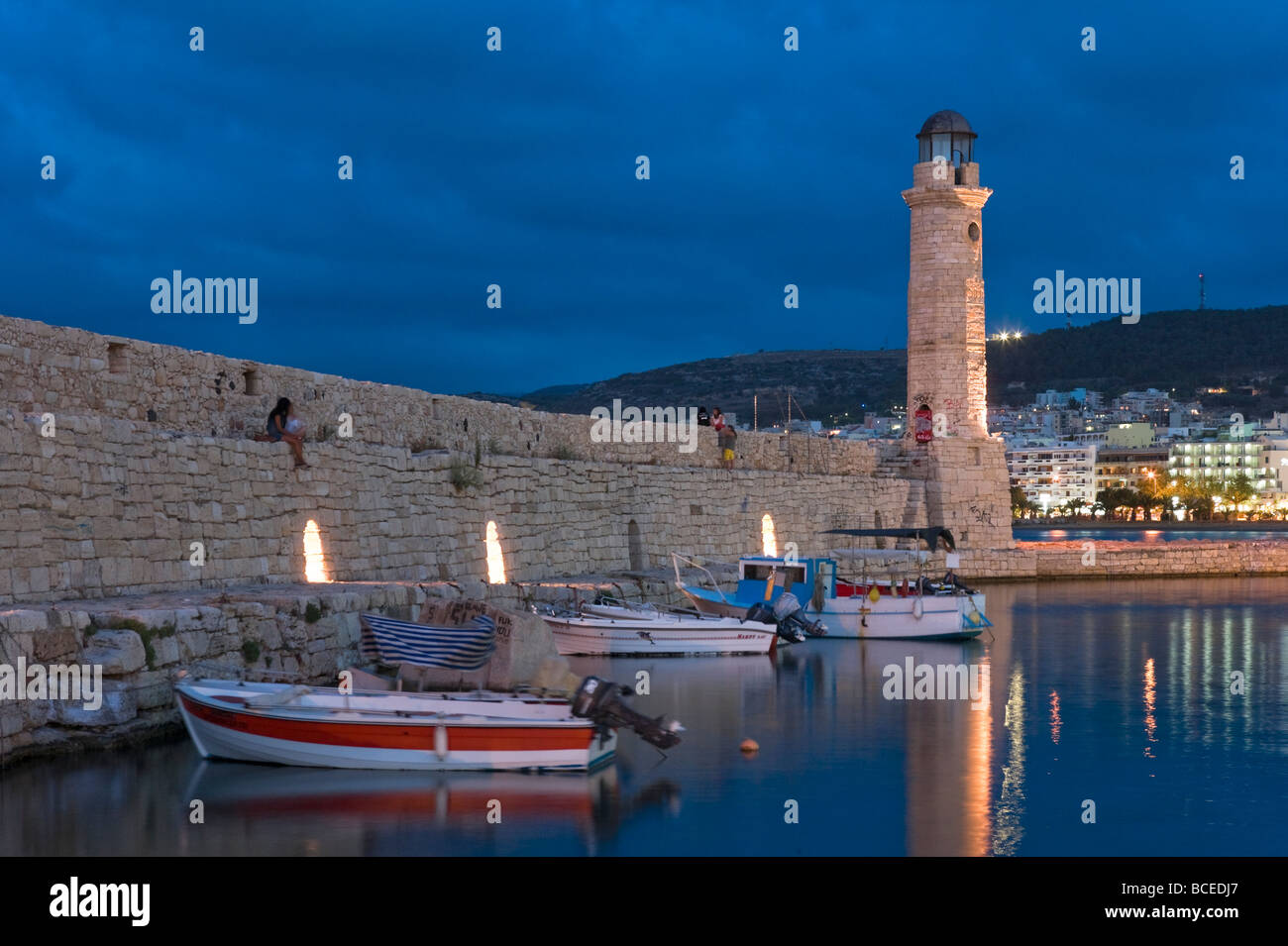 The lighthouse of rethimno crete hi-res stock photography and images ...