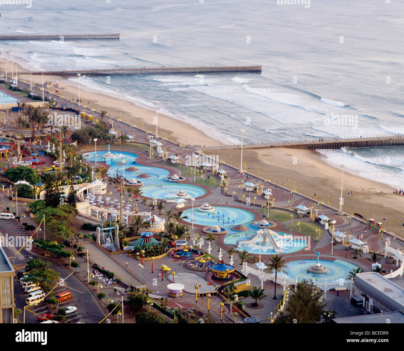 South Africa Durban Golden Mile Front Stock Photo - Alamy