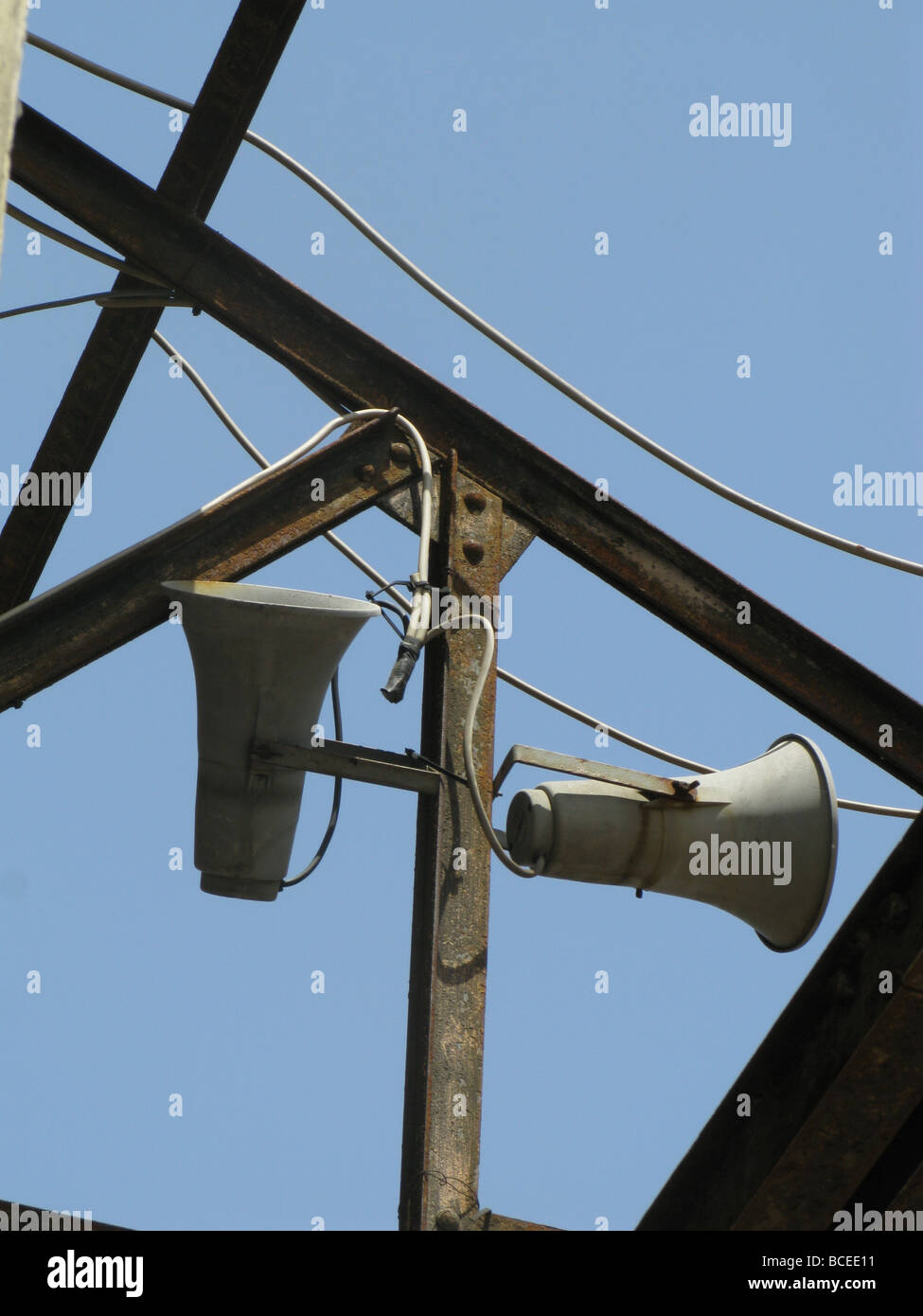Double megaphone hi-res stock photography and images - Alamy