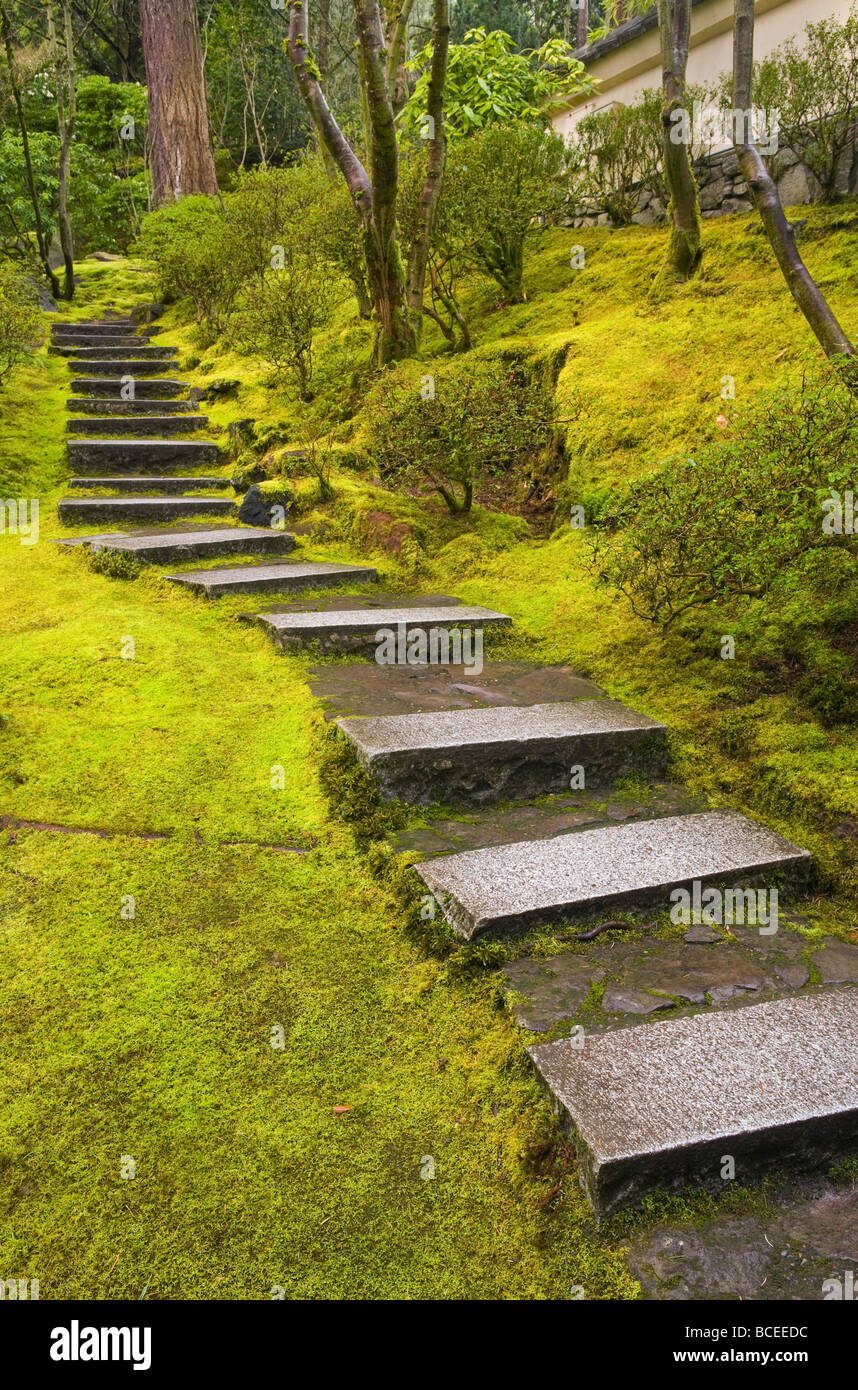 These are the stairs in the Natural Garden of the Portland Japanese ...