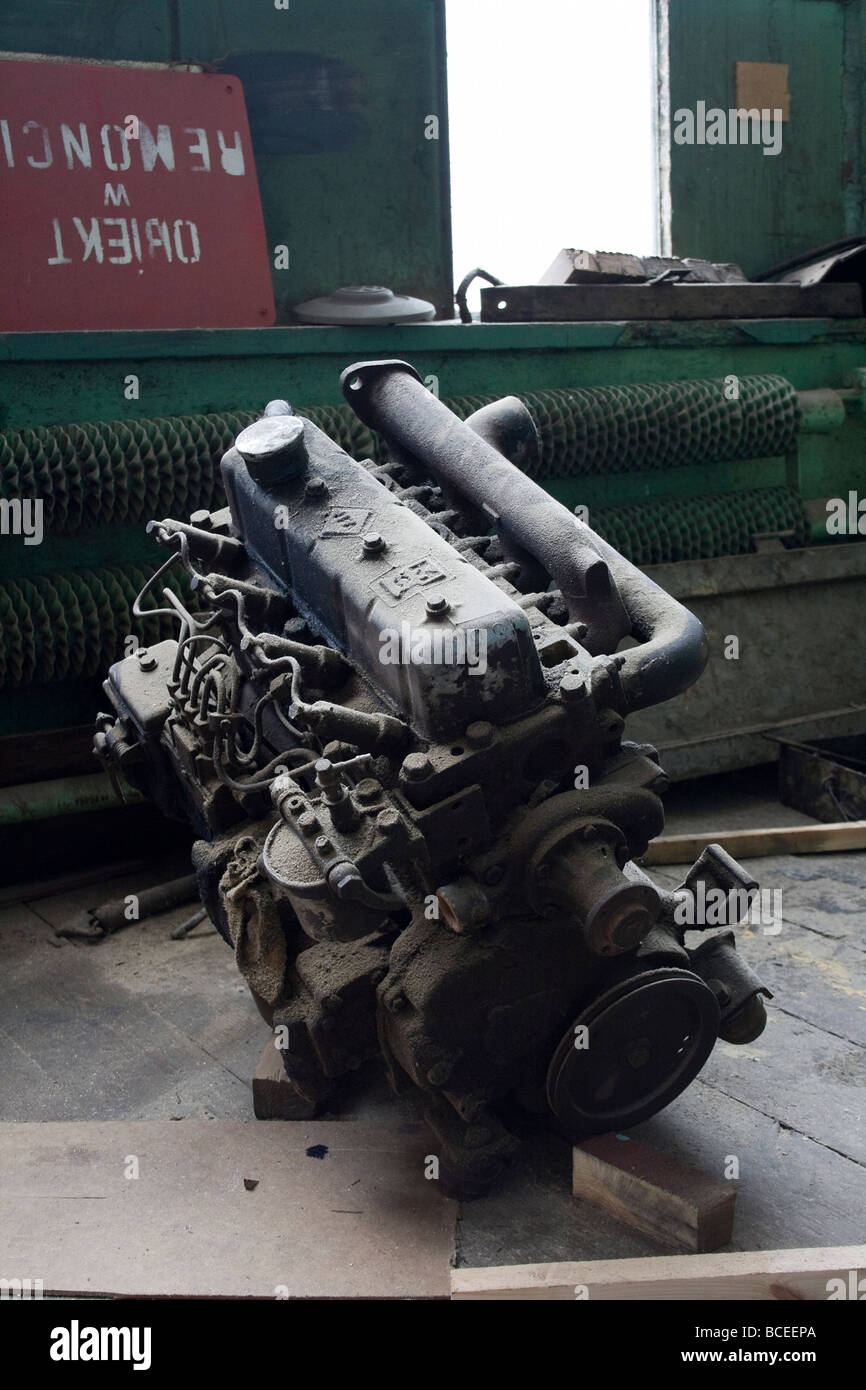 Remontowa repair damaged old machinery dust interior hall hi-res stock ...