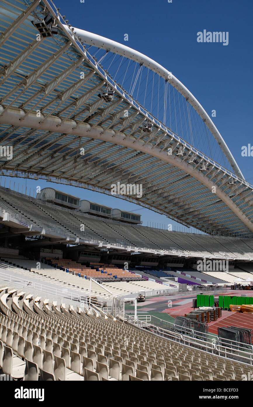 Olympic stadium with the roof designed from the architect Santiago ...