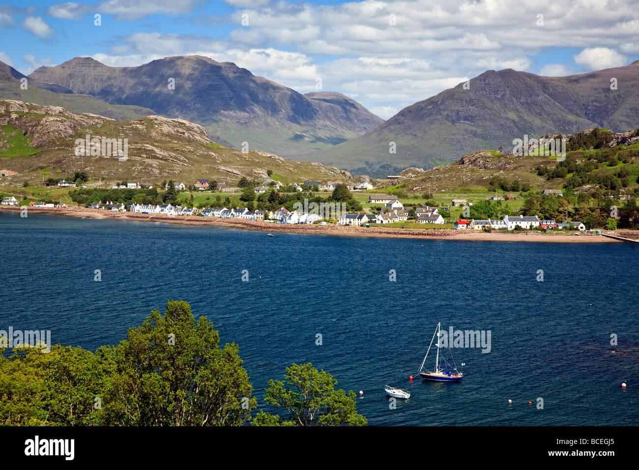 Shieldaig, Upper Loch Torridon, Ross and Cromarty, Highland, Scotland ...