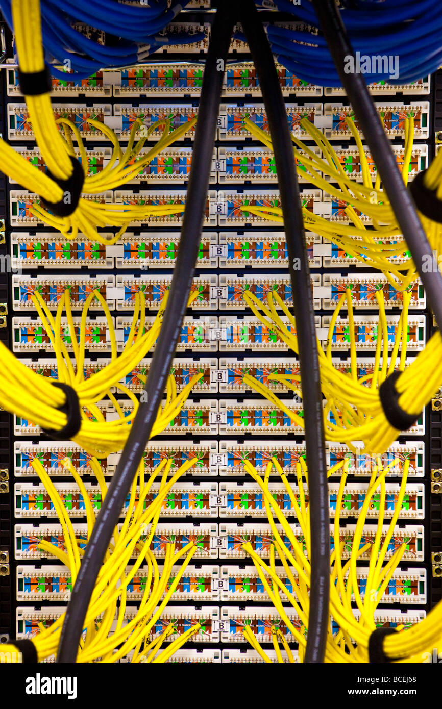 IT wires in Data Center Stock Photo - Alamy