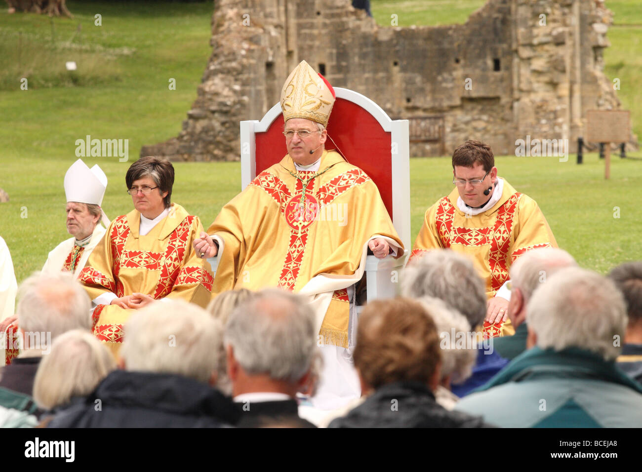 Glastonbury Abbey the annual Christian pilgrimage with The Right ...
