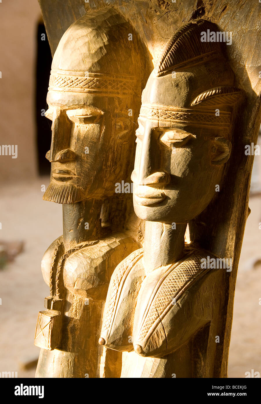 Mali. Sahel. Pole of the Toguna (House of the word).Cliffs of ...