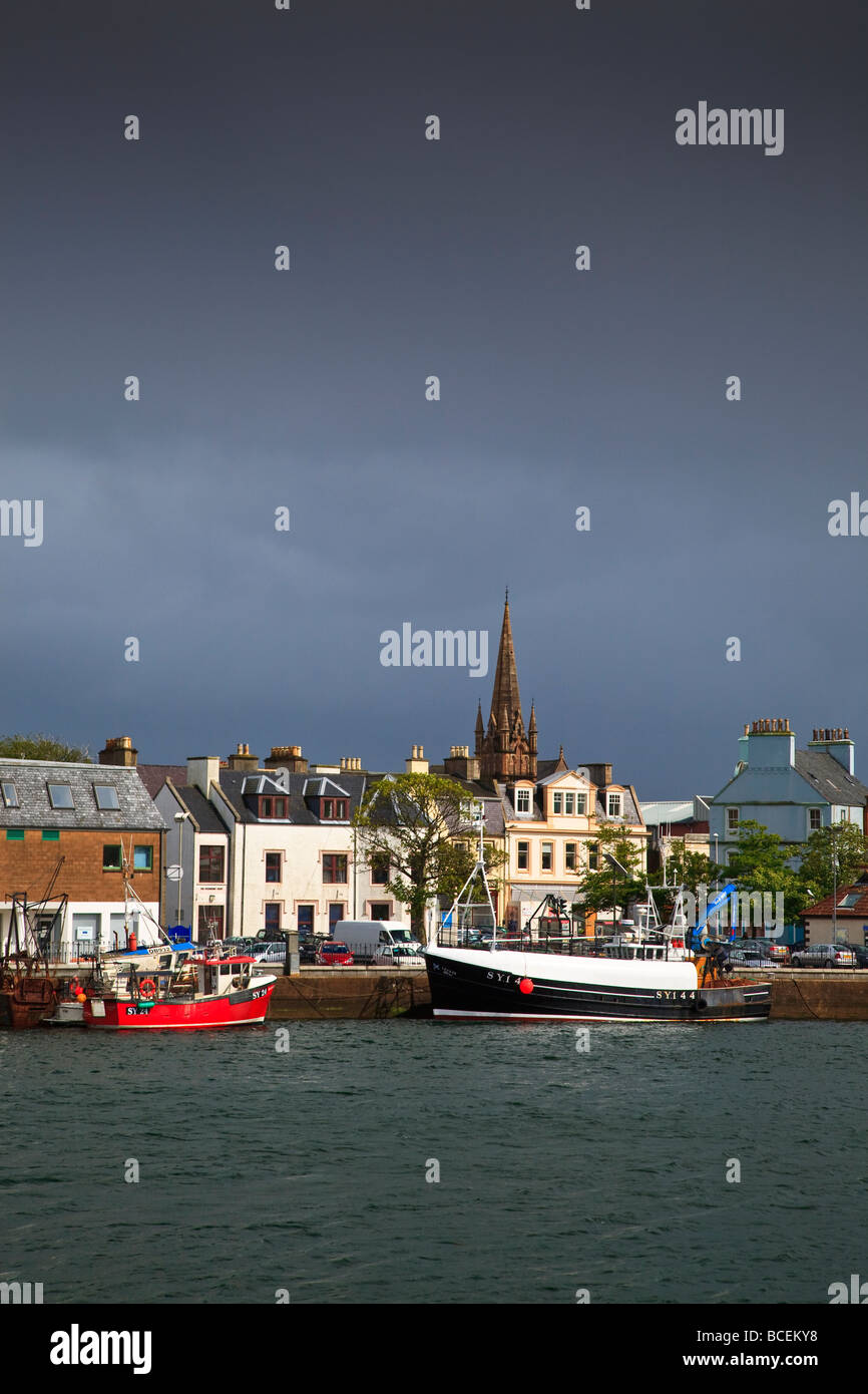 Stornoway harbour, Isle of Lewis, Outer Hebrides, western isles ...