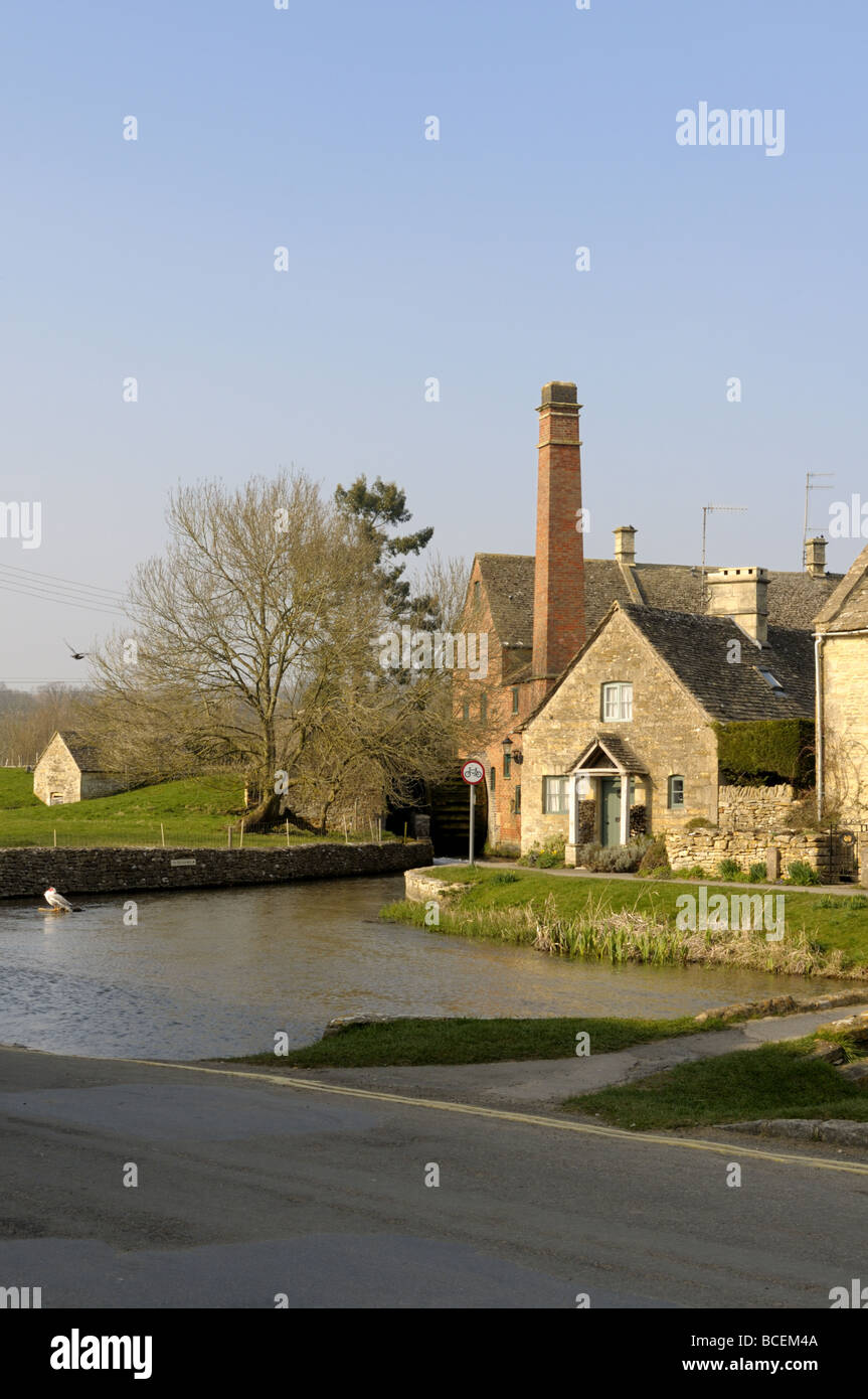 The Old Water Mill, Lower Slaughter, Gloucestershire, England Stock ...