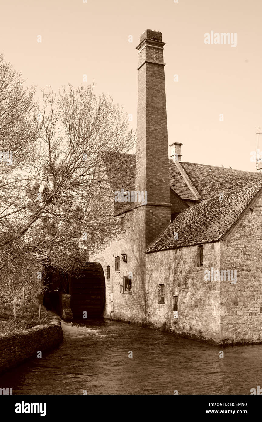 The Old Water Mill, Lower Slaughter, Gloucestershire, England Stock ...