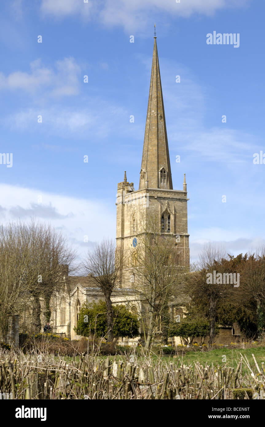 Saint John the Baptist Church - Burford, Oxfordshire, England Stock ...
