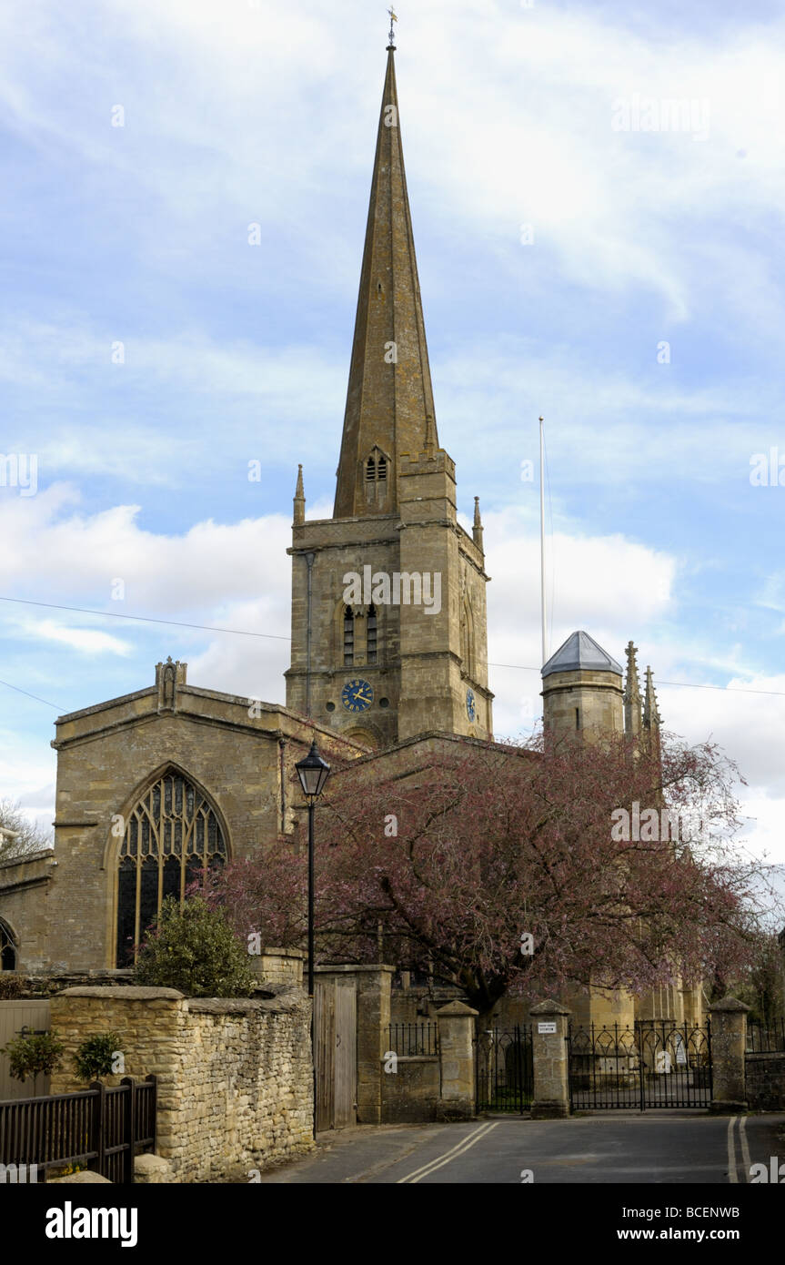 Saint John the Baptist Church - Burford, Oxfordshire, England Stock ...