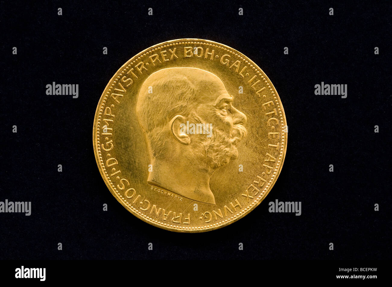 Austrian Kronen gold coin Stock Photo - Alamy