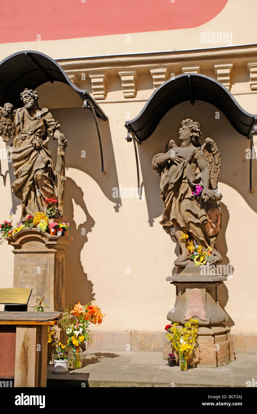 Religious Statues in Prague the Capital of the Czech Republic Stock ...