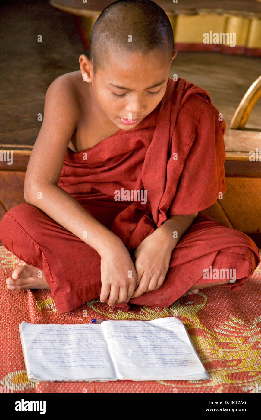 Novice buddhist monk exercise hi-res stock photography and images - Alamy