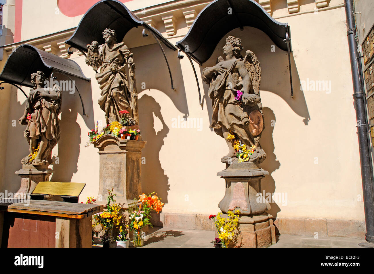 Religious Statues in Prague the Capital of the Czech Republic Stock ...