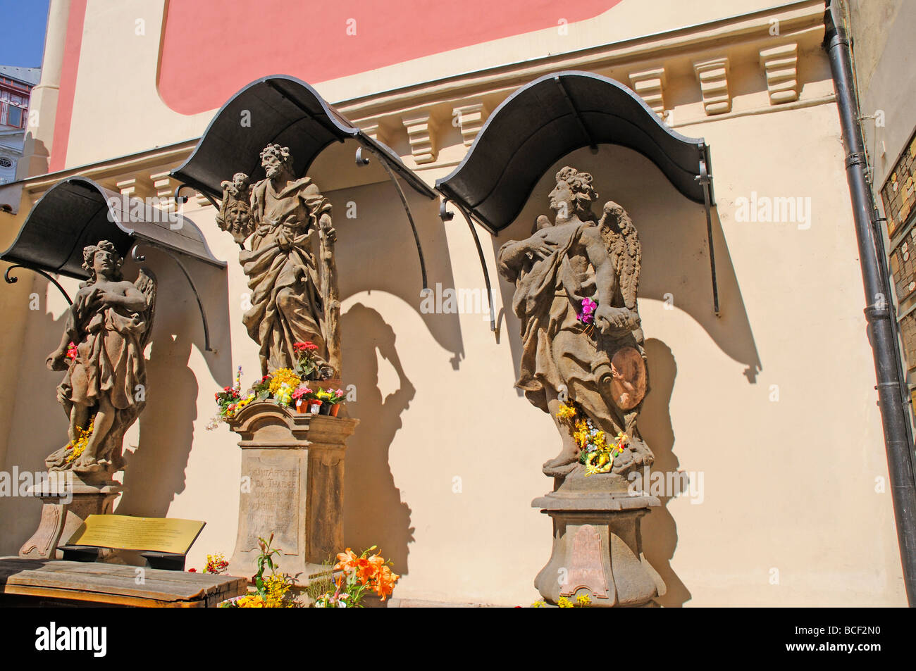 Religious Statues in Prague the Capital of the Czech Republic Stock ...
