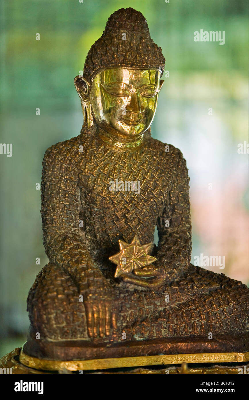 Myanmar, Burma, Rakhine State, Sittwe. The 18-inch-high Buddha at ...
